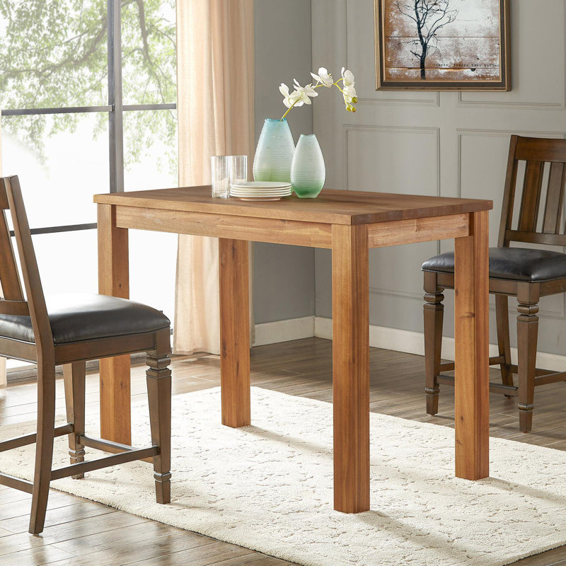 The Twillery Co. Damascus Acacia Solid Wood Dining Table Reviews Wayfair